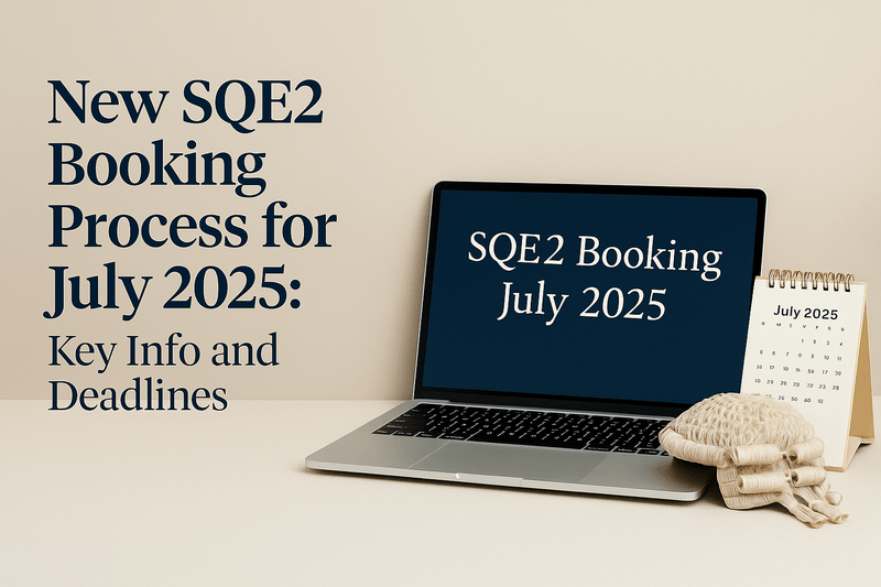New SQE2 Booking Process for July 2025: Key Info and Deadlines